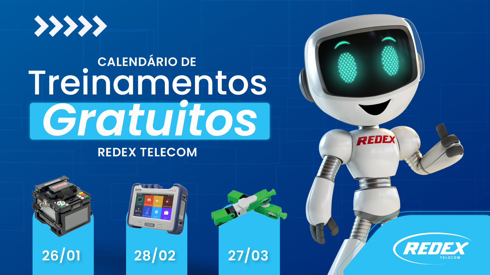 Adquira conhecimento com os treinamentos gratuitos da Redex Telecom ...